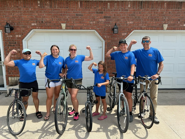 Dr. Bean, family bikes across Kansas - CHCSEK